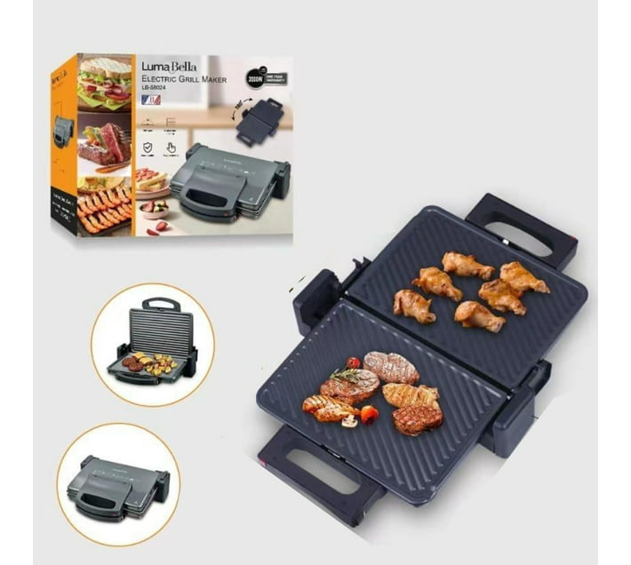 Lumabella LB-58024 Electric Grill Maker 2000W Glider Rack Grill () | Makro