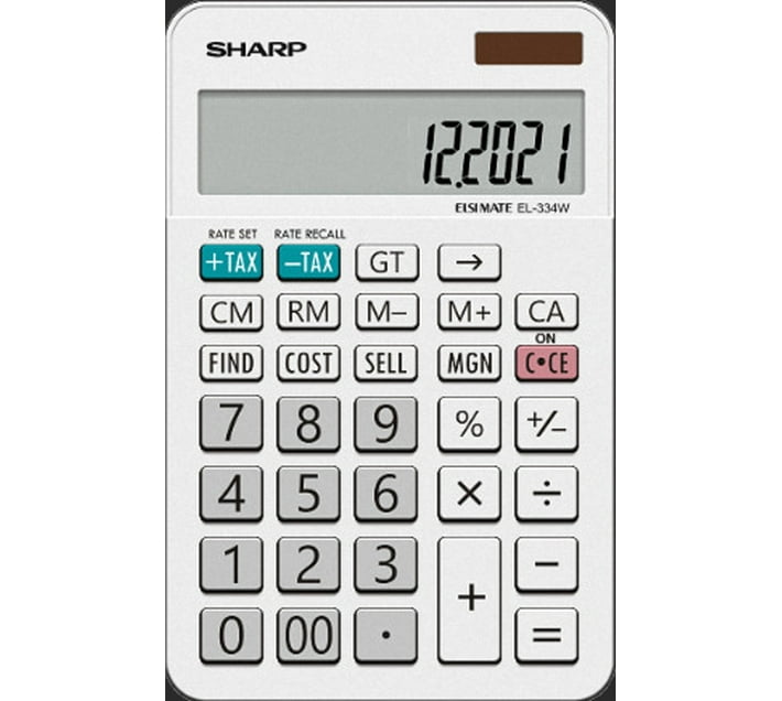 Buy Sharp EL-334W CALCULATOR Basic Calculator (12 Digit) in Bulk ...