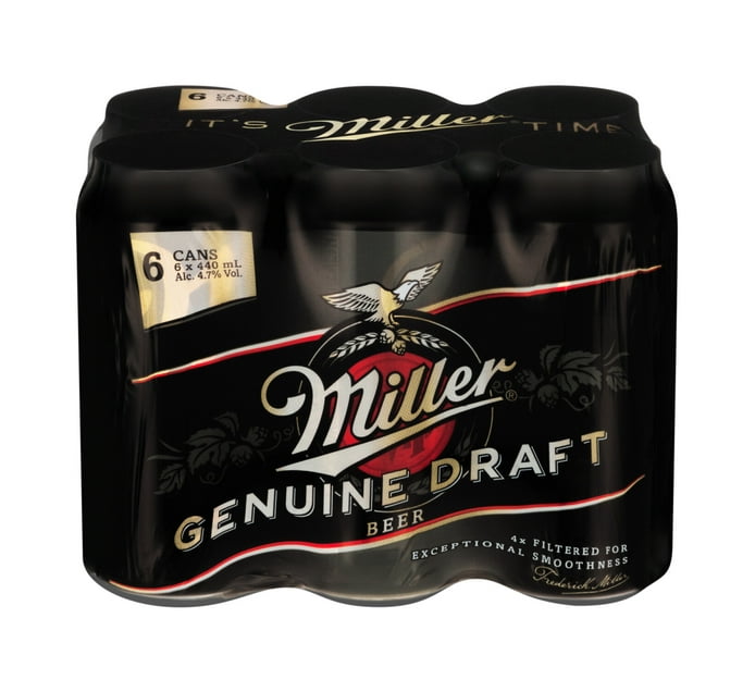 Miller Genuine Draft Cans (6 x 440ml) | Makro