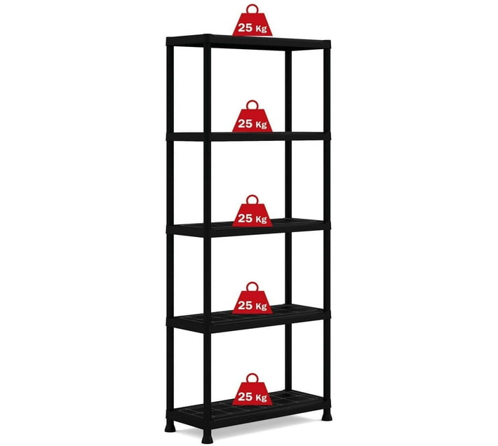 KIS, by Keter Plus Shelf 75/5 Plastic Rack Shelf For Storage (Number of ...
