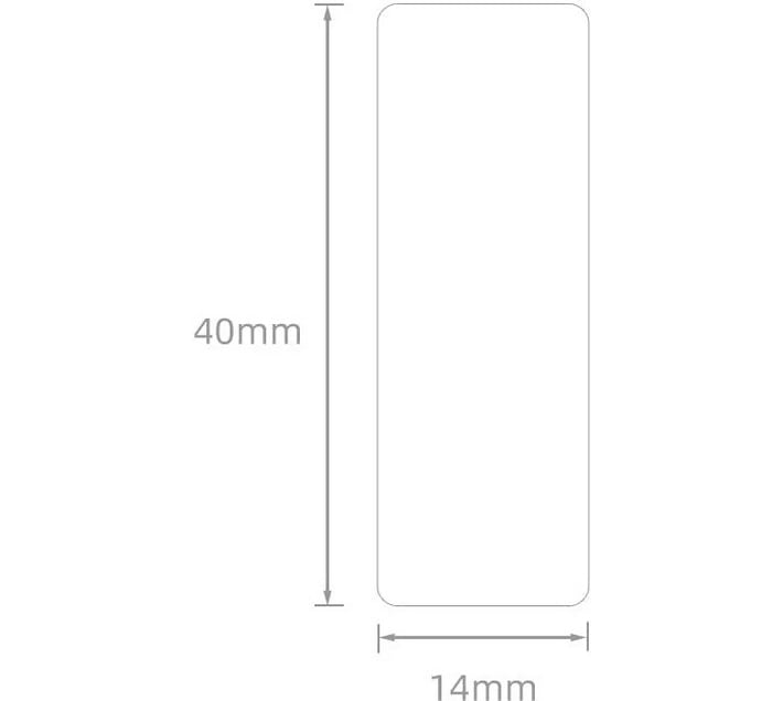 Niimbot D11 / D101 / D110 - Transparent - 14x40mm - 160 Labels Per Roll Self Adhesive Paper ...