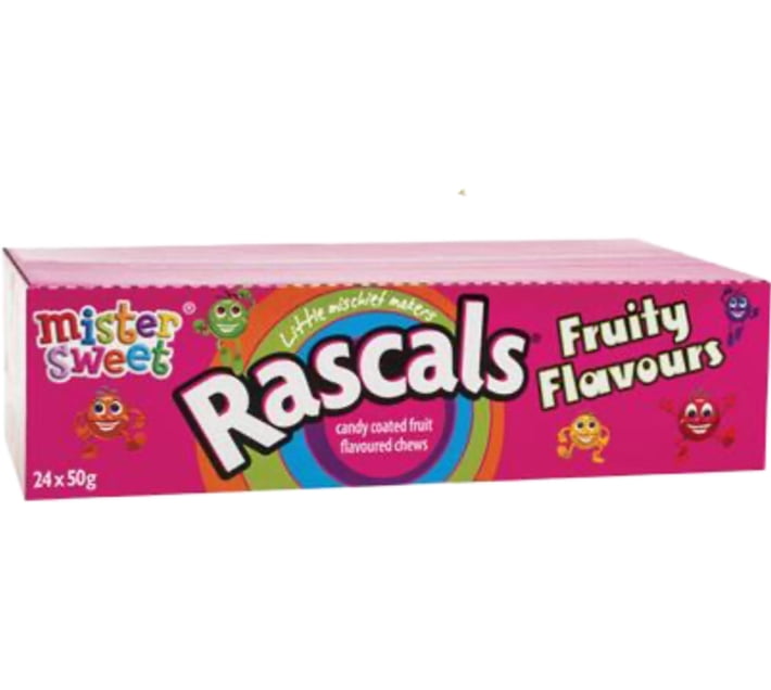 Buy Mister Sweet Sweet candy rascals fruity 50g Box (24 x 50 g) in Bulk ...