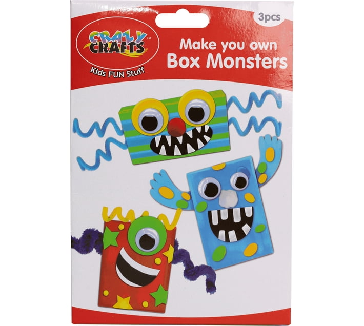 CRAZY CRAFTS MYO Box Monsters Do-it-yourself Kits Art and Craft Kit ...