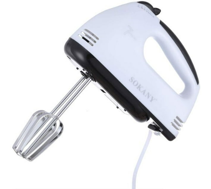 sokany 7 Speed Adjustment Hand Mixer 180 W Mixer Grinder (White) () | Makro