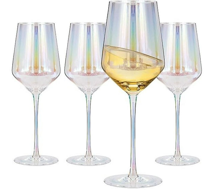 Buy Generic (Pack of 4) CB13-21 Wine Glass Set (300 ml, Clear) in Bulk ...