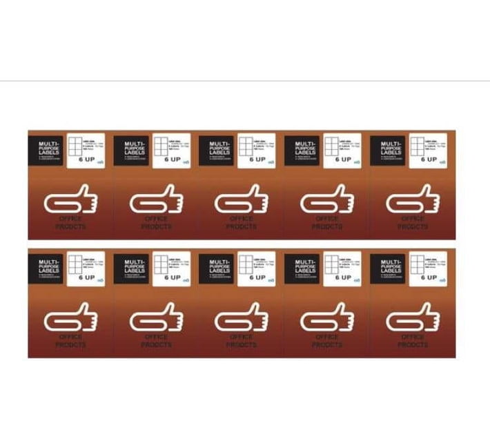 The Clip Label-6 Self Adhesive Paper Label (white) | Makro