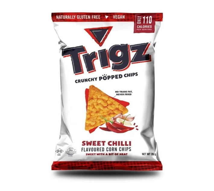 (40 x 28g) Trigz Sweet Chilli Crunchy Popped Chips | Makro