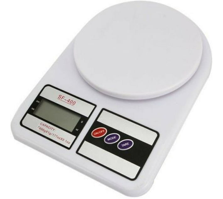 Fervour Electronic Kitchen Scale Digital Kitchen Weighing Scale (White ...