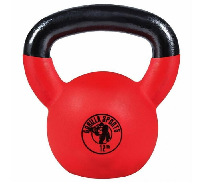 Someone’s in a Makro GORILLA SPORTS SA - Rubber Coated Kettlebell 12KG Mood