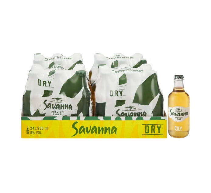 Buy Savanna Dry Premium Cider 24 x 330ml in Bulk | Makro Business