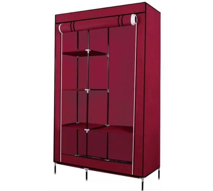 Generic TA-942 Cotton Collapsible Wardrobe (Finish Colour - Brown, DIY ...