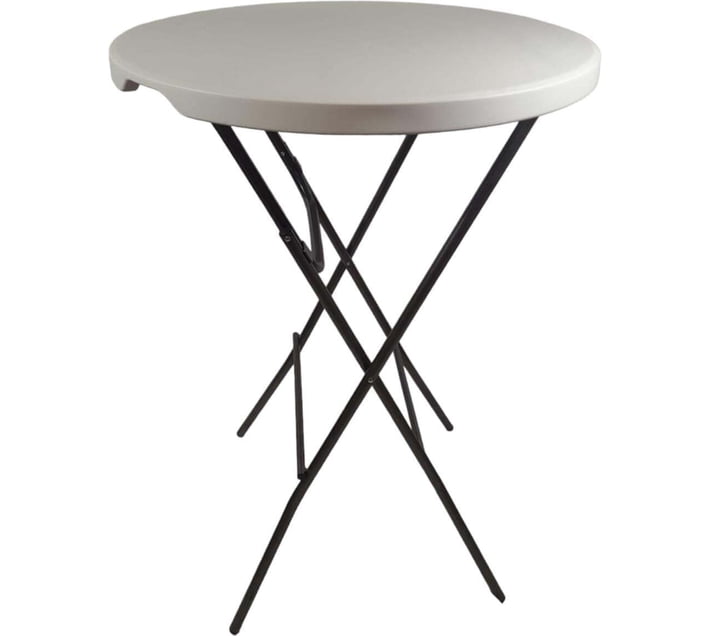 SMTE S7654-SSastro Plastic Folding Table (Finish Colour - Black, DIY(Do ...