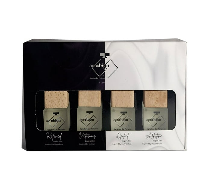 Aerobion Car Perfume Him & Her Set 4Pc | Makro