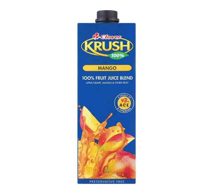 Someone’s in a Makro Clover 6 x 1lt Krush Uht Juice Mood