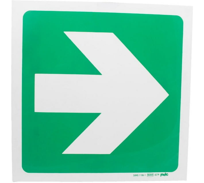 Shaya Fire Green Arrow Emergency Sign | Makro