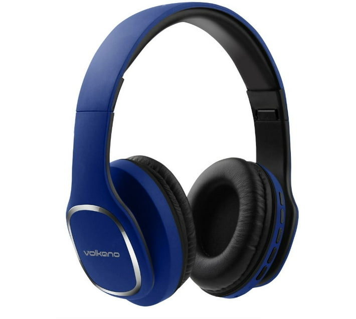 Volkano Wireless Bluetooth Headphones - Phonic Series - Blue Bluetooth ...