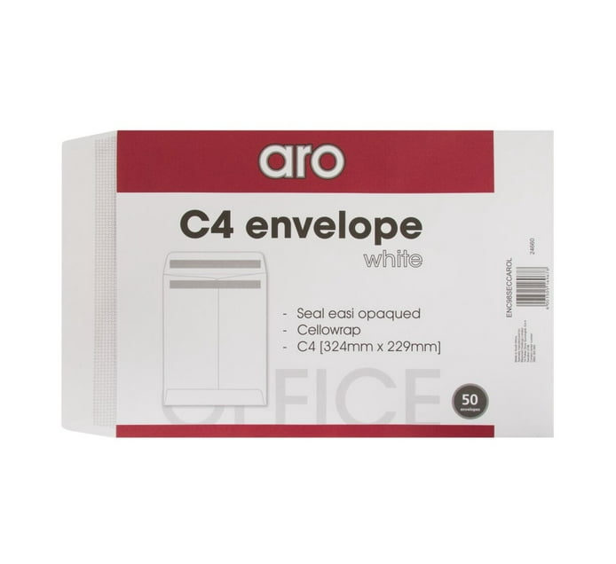 Buy Aro C4 Seal Easi Envelopes White 50-pack in Bulk | Makro Business