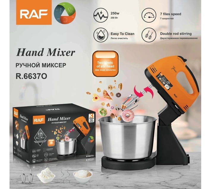 RAF HAND MIXER 250 W Mixer Grinder (1 Jar, RED) () | Makro