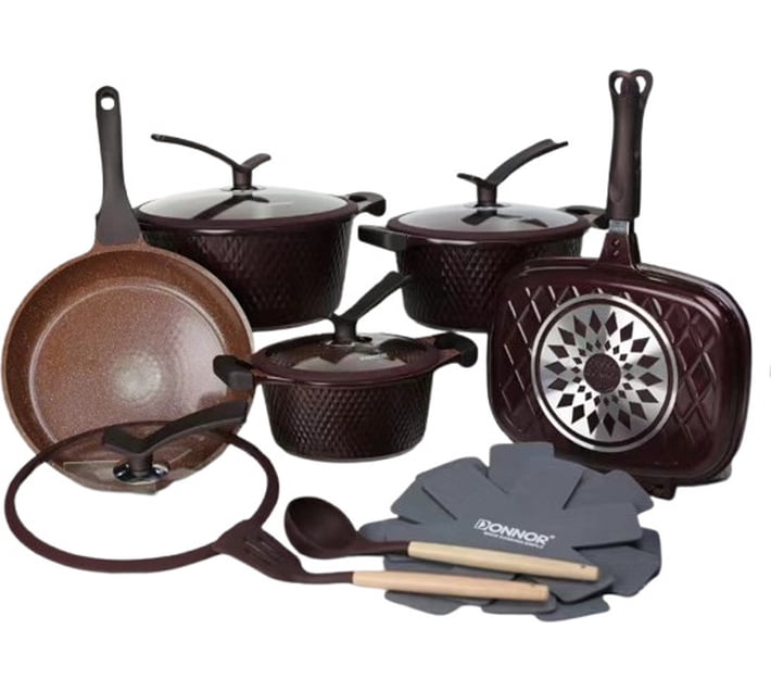 Buy Generic Cast aluminium Cookware set, diamond casserole,nonstick pan ...