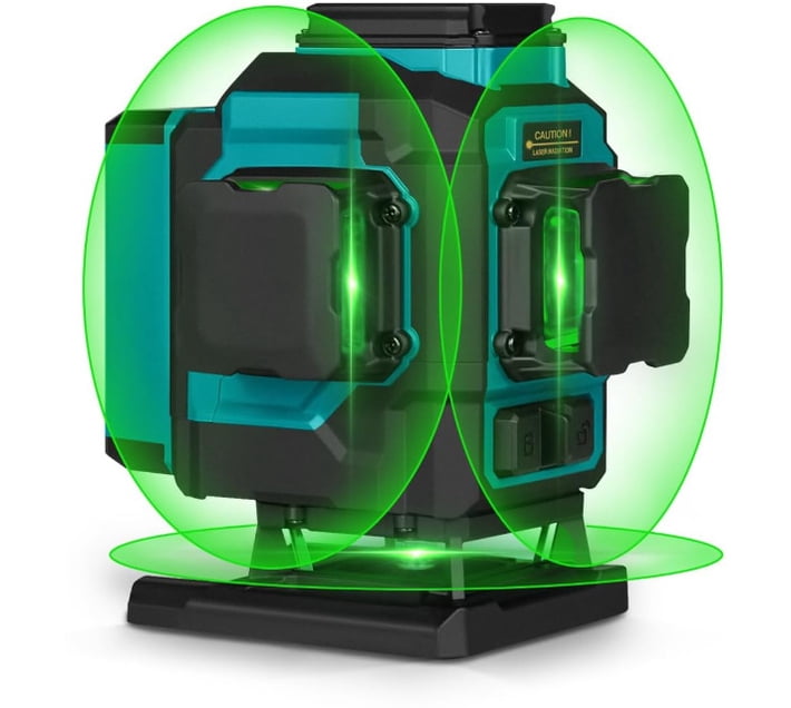 Generic 16 Lines Laser Level, Red and Green 4x360 4D Cross Line ...