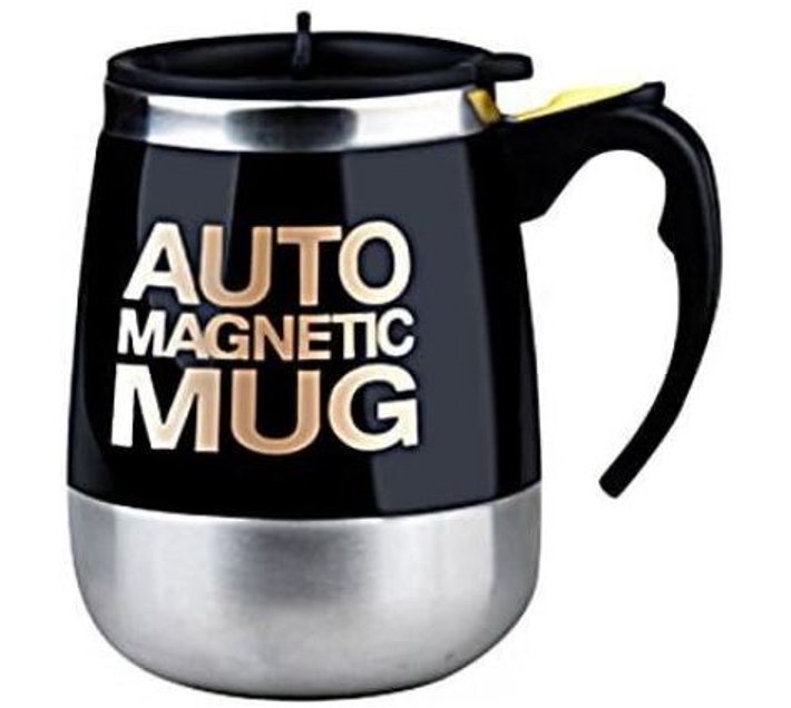 Aorlis Battery Operated Auto Stirring Magnetic Ceramic Coffee Mug (350 ...