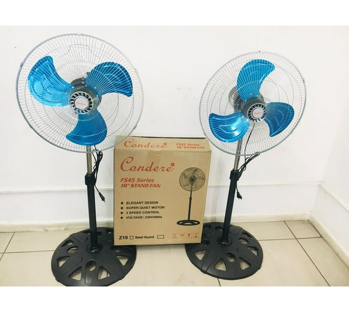 GOODS FOR ALL Condere 18 Set of two pedstal fan Z19 A+ 33 mm Silent ...