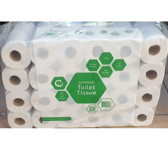 Buy Superior Toilet Tissue 1 Ply Toilet Paper Roll (Pack of 1 x 48 ...