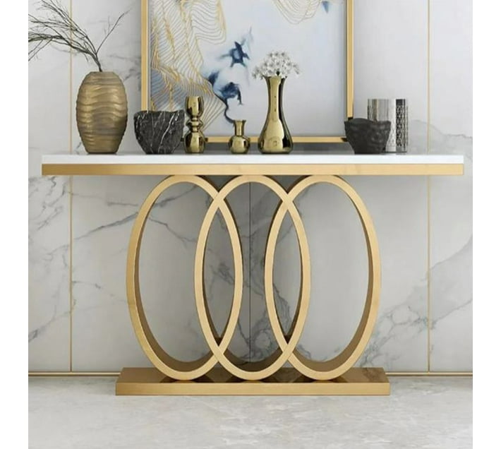 Designer Concepts Noah Console Table Glass Free Standing Sideboard ...