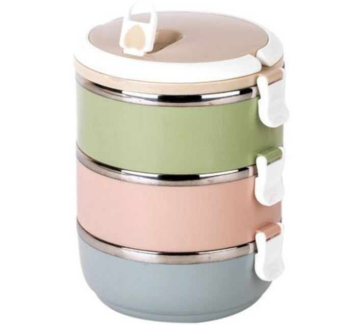 SB Triple Thermal Layer Insulated LunchBox - 3 Pieces 3 Containers ...