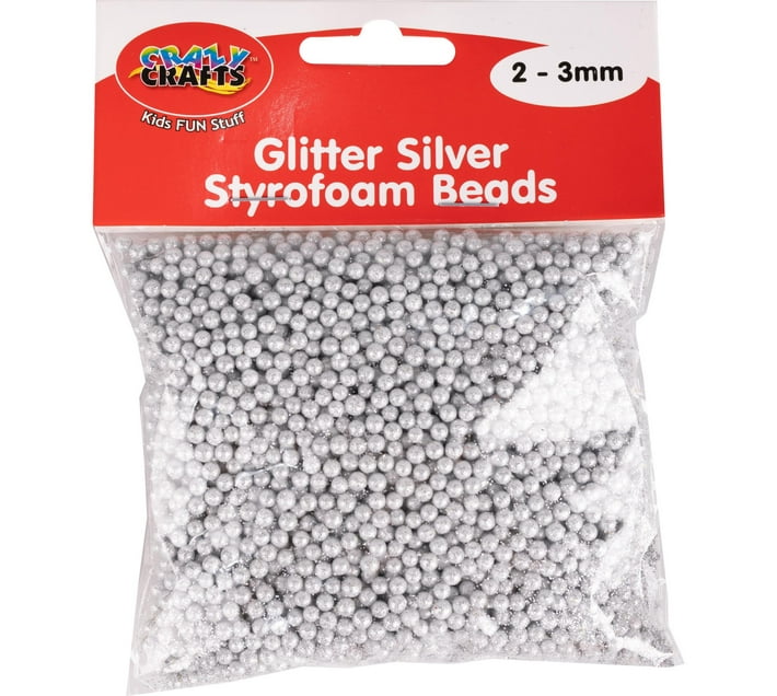Someone’s in a Makro Beads - Styrofoam Glitter - Silver 2-3mm Mood