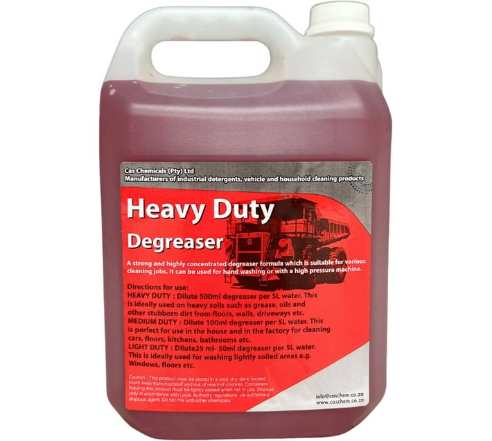 CasChemicals Heavy Duty Degreaser, Truck cleaning, Paving, Machinery ...