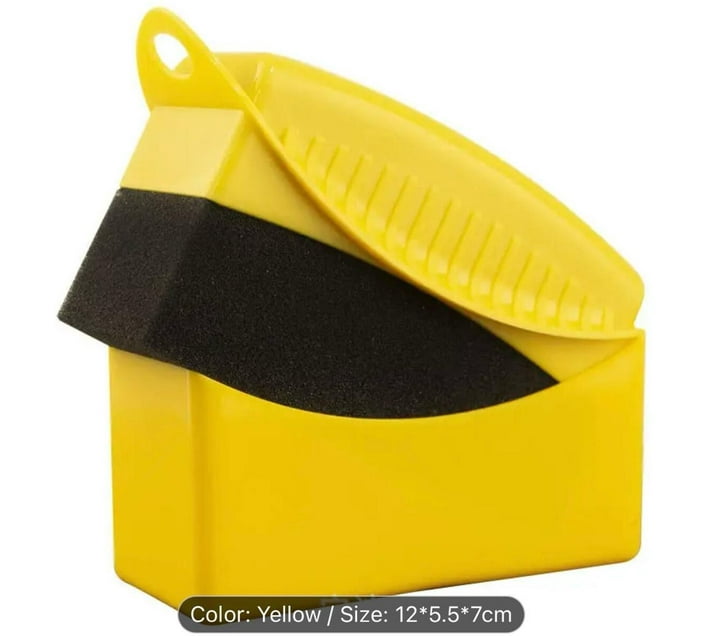 luminosity Car Tire Sponge with Cover - Silicone/Tyre Shine Sponge ...