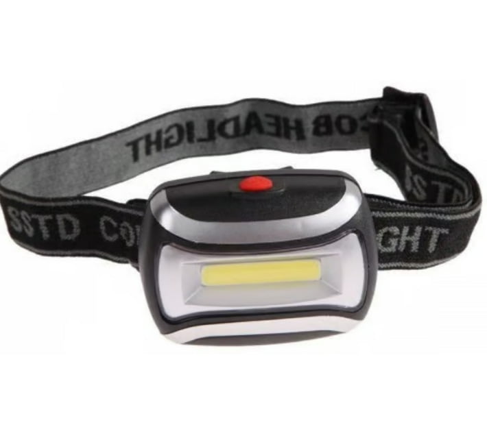 Generic COB Headlamp Torch (Black, 9.6 cm, Rechargeable) | Makro