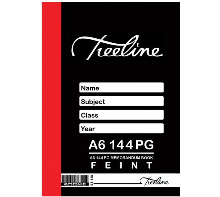 Buy Treeline A6 Memo Book Feint Only 144 Page A6 Memo Book Feint Only ...