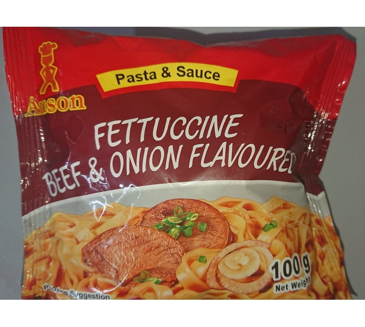 Buy Auson Fettuccine and Sauce Beef & Onion Instant Pasta (Pack of 15 ...