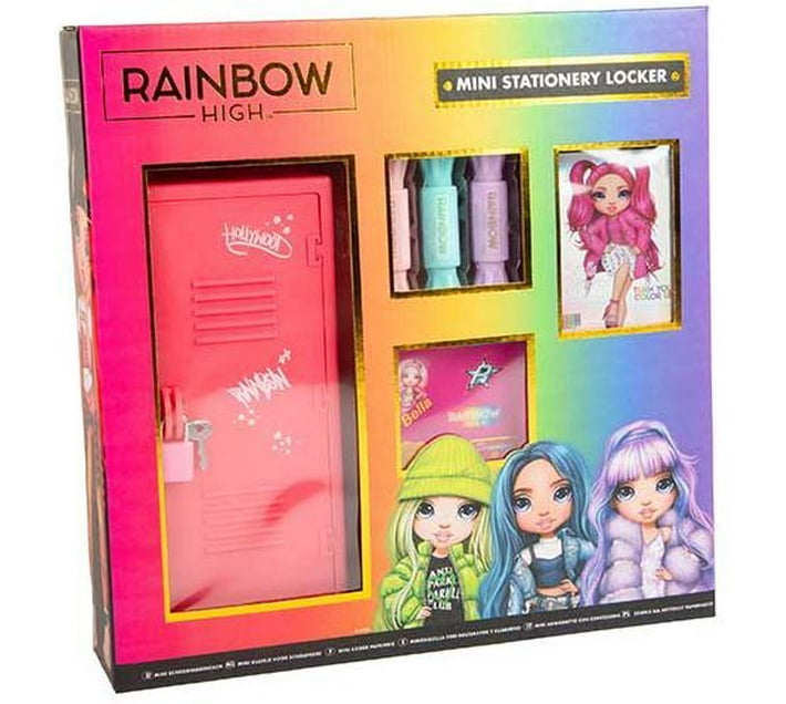 RAINBOW HIGH MINI STATIONERY LOCKER School Set () | Makro