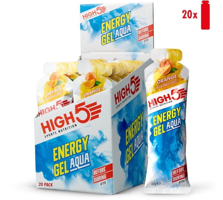High5 Nutrition High 5 Energy Gel Aqua (20 Pack) Orange Energy Drink ...