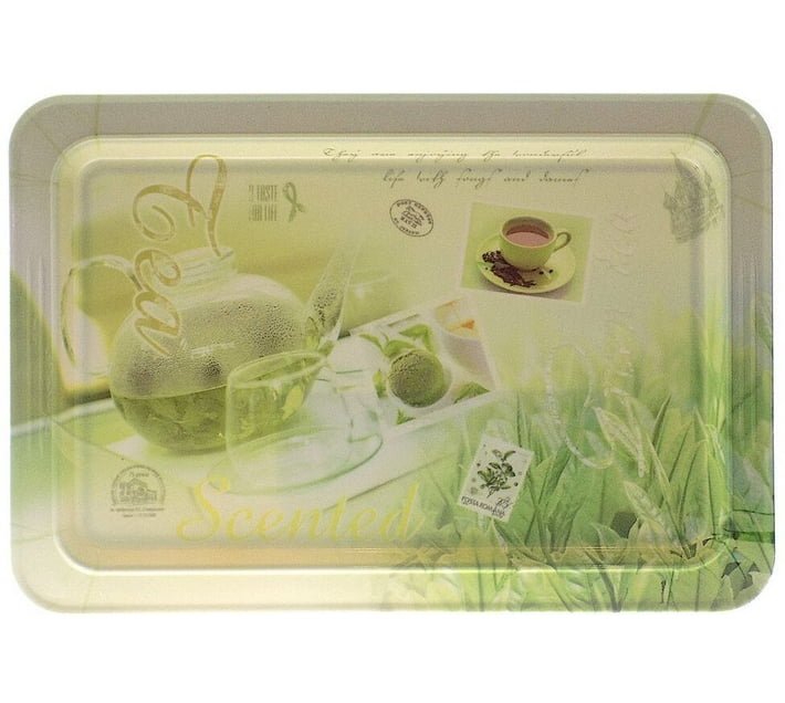 HomewareOnline Melamine Tea-Pot Printed Serving Tray () | Makro