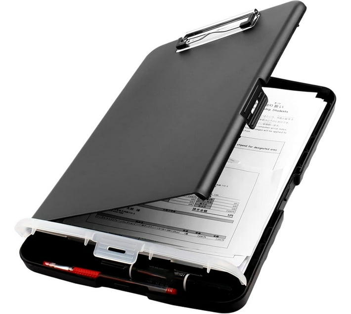 Buy Gocutte Plastic Clip Board Organizer Clipboards with Storage ...