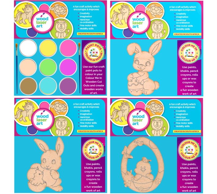 Someone’s in a Makro Wood Art Paint Craft Set - Easter Fun - 3 ...