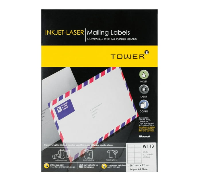 Someone’s in a Makro Tower W113 (14up) 38.1 x 99 mm Mailing Inkjet ...