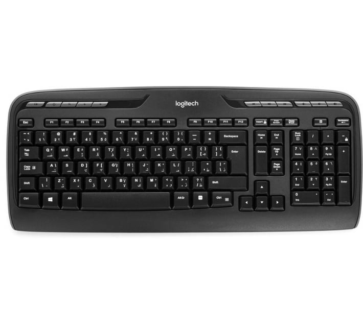 Logitech Wireless Keyboard and Mouse Combo MK330 Wireless Desktop ...