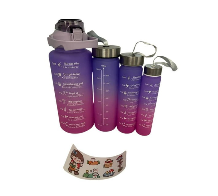Someone’s in a Makro Set Of 4 Ombre Water Bottle Mood
