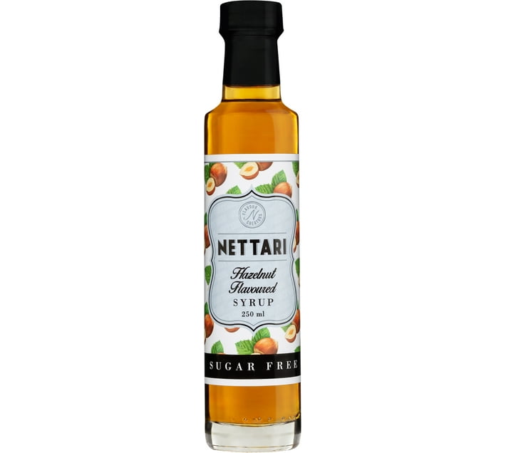 Buy Nettari Hazelnut Sugar Free Flavoured Syrup 250ml (250 ml) in Bulk ...
