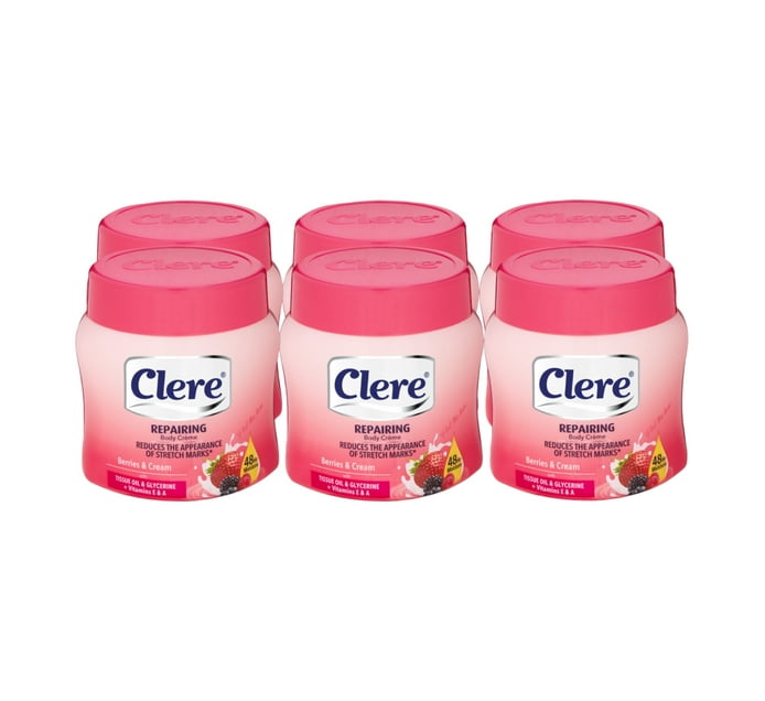 Buy Clere Body Creme Berry&crm (6 x 500ml) in Bulk | Makro Business