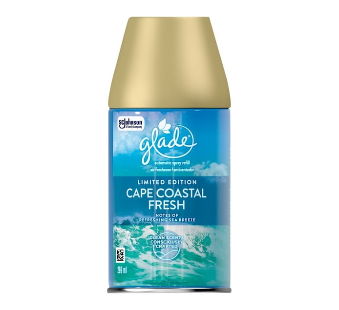 Buy Glade Cape Coastal Fresh Air Freshener Aerosol Refill 269ml in Bulk ...