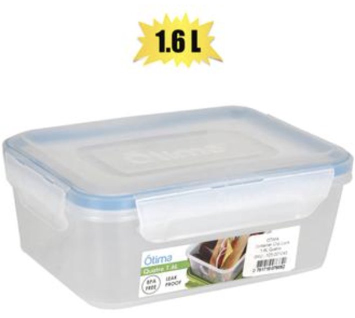 Otima Plastic Bread Container - 1.6 l (Pack of 3, Blue) | Makro