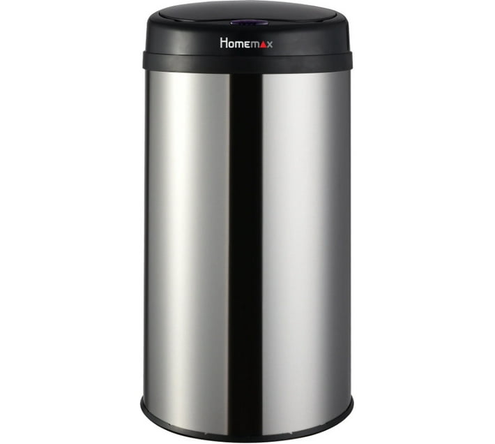 Bin HomeMax 30L Sensor Steel Dustbin (Silver) | Makro