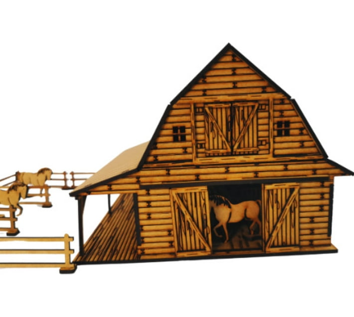 One Stop Gift Shop Wild West Barn DIY Build It Yourself Kit Do-it ...