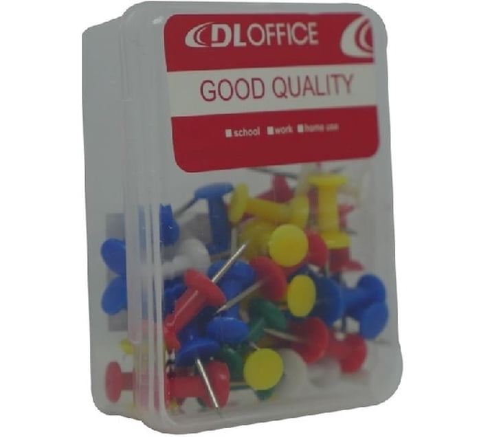DLOffice Plastic, Stainless steel Pins (Set of 40, Multi) | Makro
